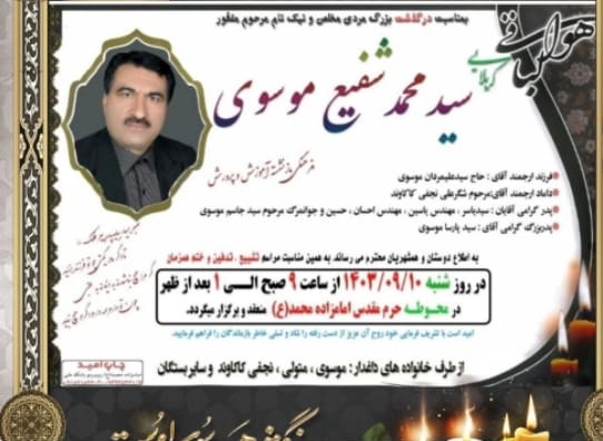 Iran Human Rights | Article: Mohammad Shafi Mousavi Executed in Malayer